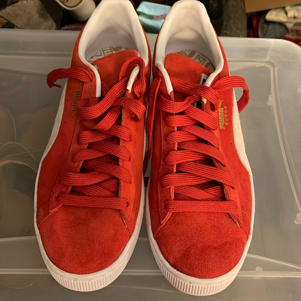 Puma -Red Suede Sneakers - Gem
